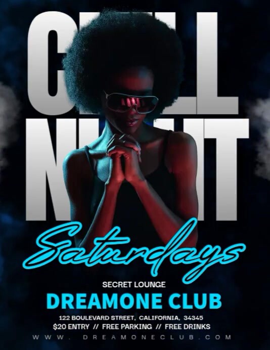 Chill Saturday Night Party Template | PosterMyWall