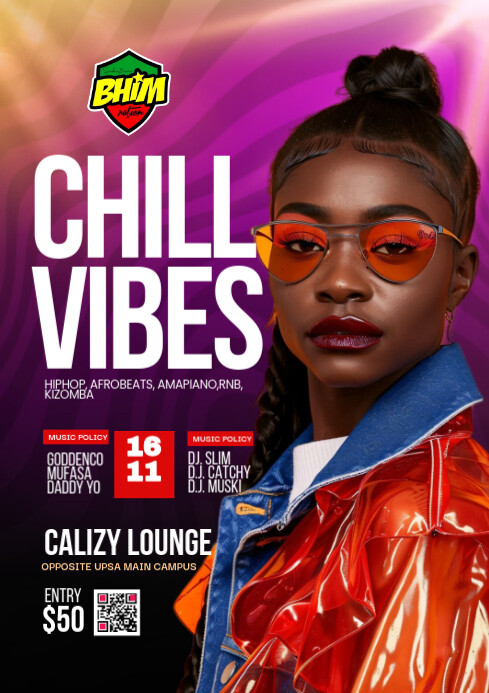 Chill Vibes Party Flyer Template | PosterMyWall