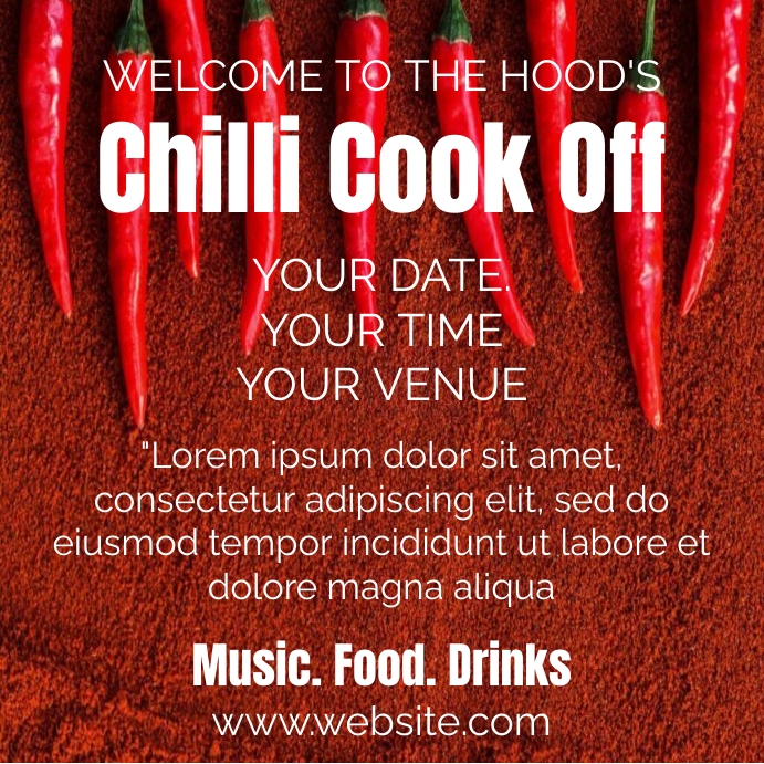 Copy of Chilli Cook Off | PosterMyWall