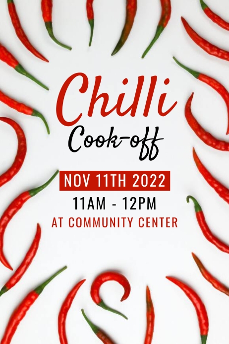 Copy of Chilli cook-off | PosterMyWall