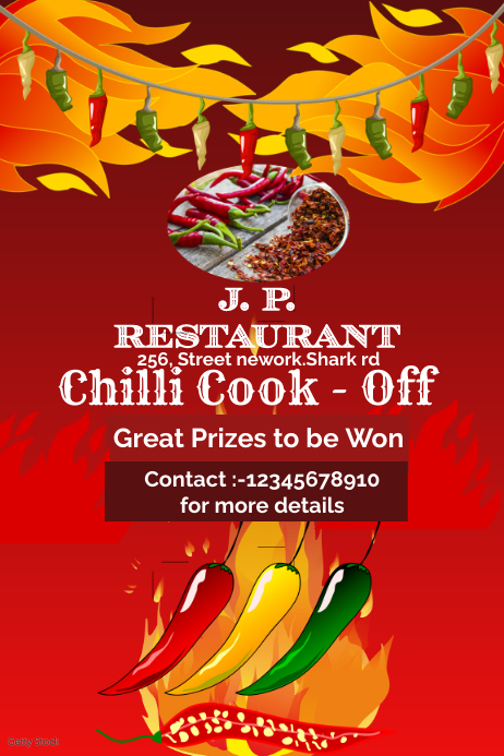 Chilli cook off Template | PosterMyWall
