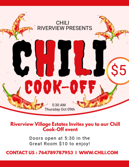 Chilli cook off Template | PosterMyWall