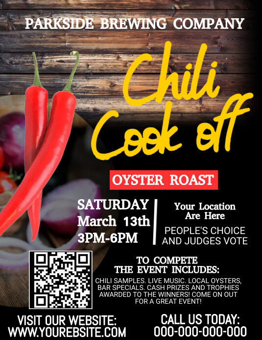 chilli cook off template | PosterMyWall