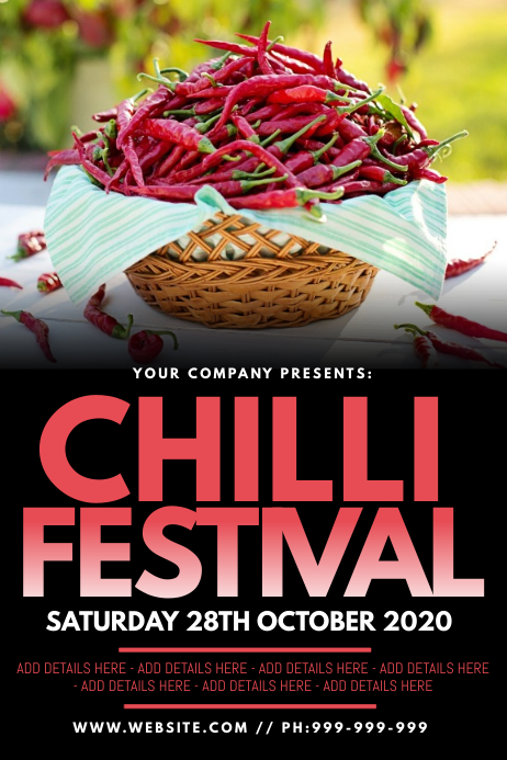 Copy of Red Chilli Cook Off Festival Poster | PosterMyWall