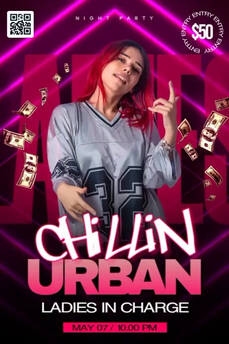 Plantilla de Chillin Urban Pink | PosterMyWall