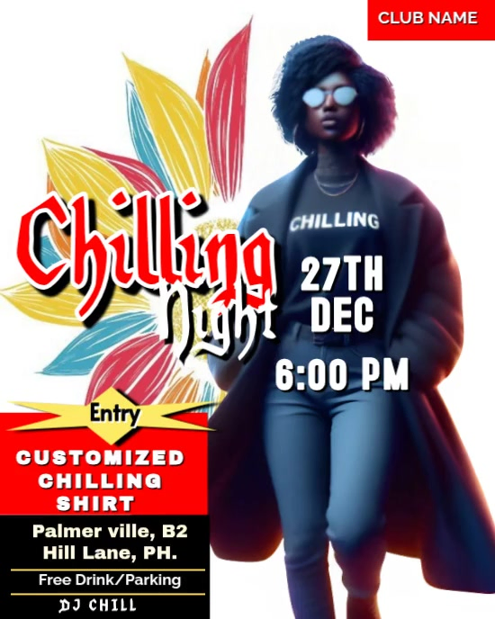Chilling Night Template | PosterMyWall
