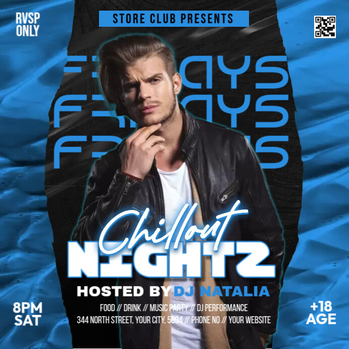 Copy of Chillout Night Party Ads | PosterMyWall