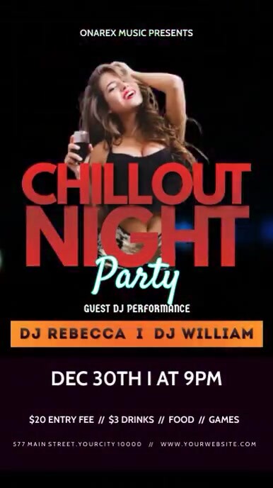 Chillout Night Party Template | PosterMyWall