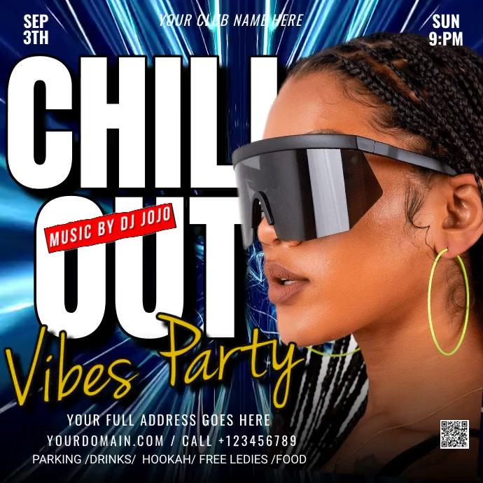 CHILLOUT Party (1) Template | PosterMyWall