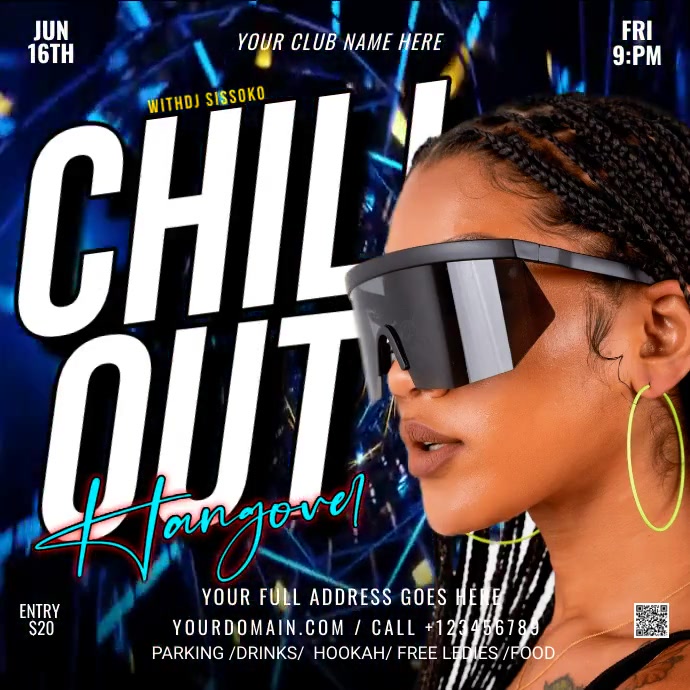 Chillout Party Template | PosterMyWall