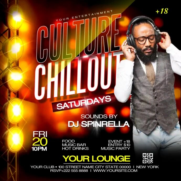 CHILLOUT PARTY Template | PosterMyWall