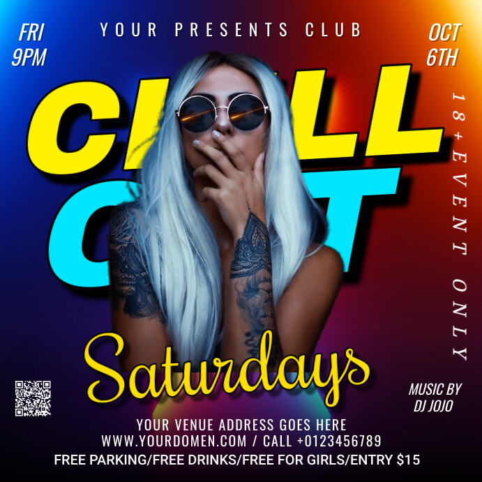 Chillout Saturday Template | PosterMyWall