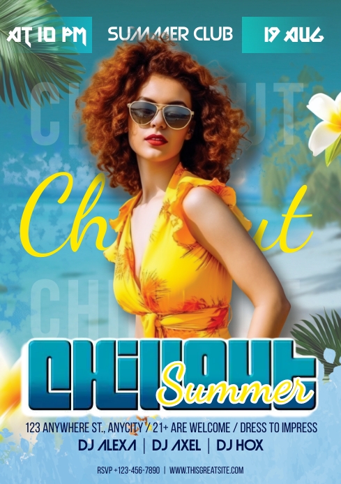 Chillout Summer Party Template | PosterMyWall