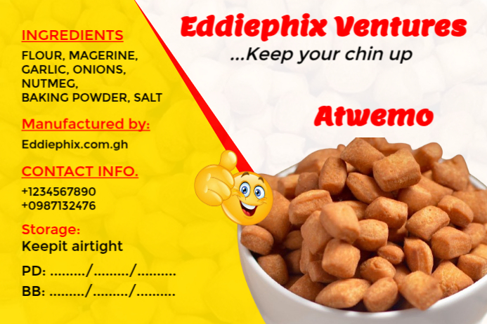 Plantilla de Chin chin flyer design | PosterMyWall