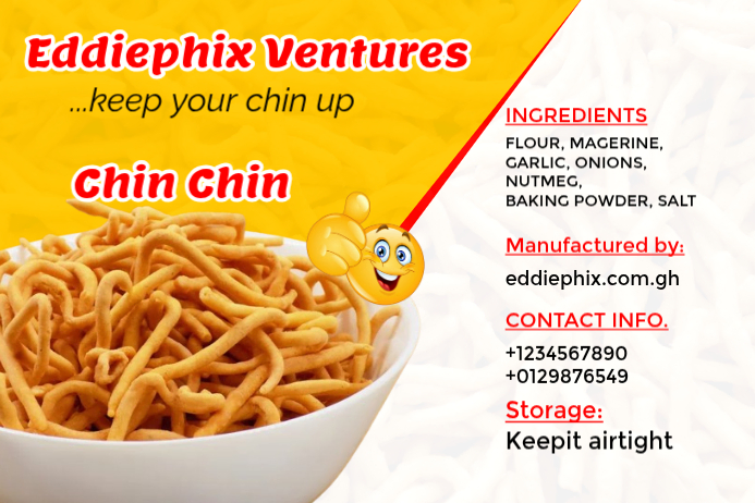Chin Chin flyer design Template | PosterMyWall