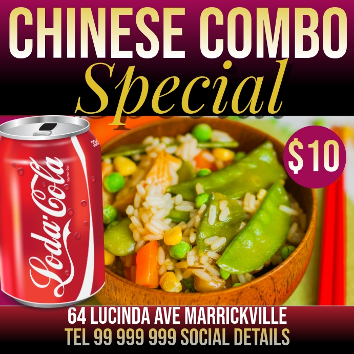 Chinese combo Template | PosterMyWall