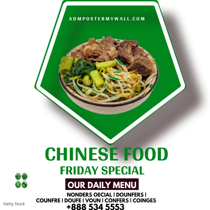Chinese food Template | PosterMyWall