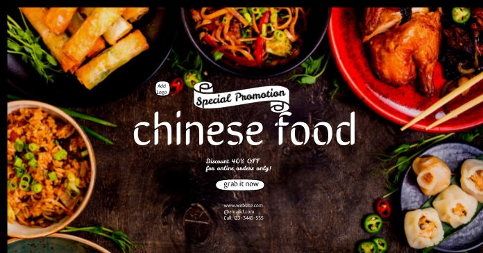 chinese food promo facebook ad (2) Template | PosterMyWall
