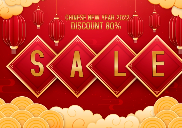 Chinese New Sale Templates | PosterMyWall