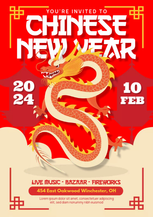 Chinese New Year 2024 Template | PosterMyWall