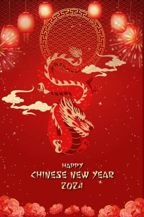 Chinese new year 2024 Template | PosterMyWall