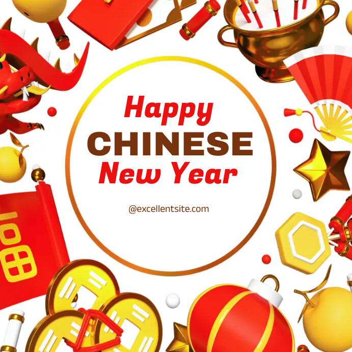 Plantilla de chinese New Year 2024 template | PosterMyWall