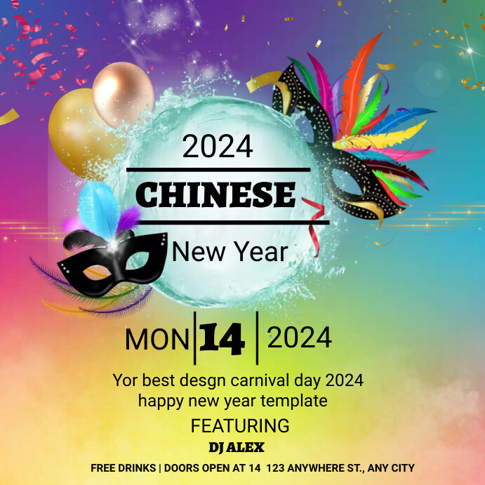 chinese New Year 2024 template | PosterMyWall