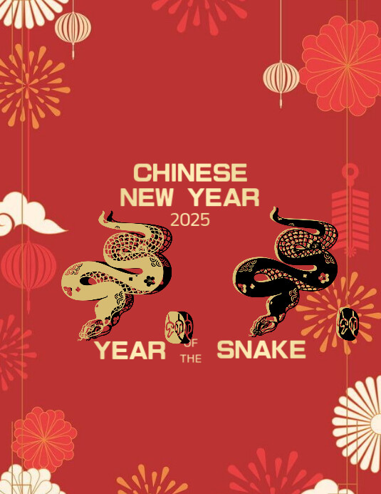 chinese new year 2025 Template | PosterMyWall