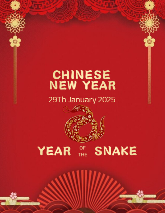 chinese new year 2025 Template | PosterMyWall