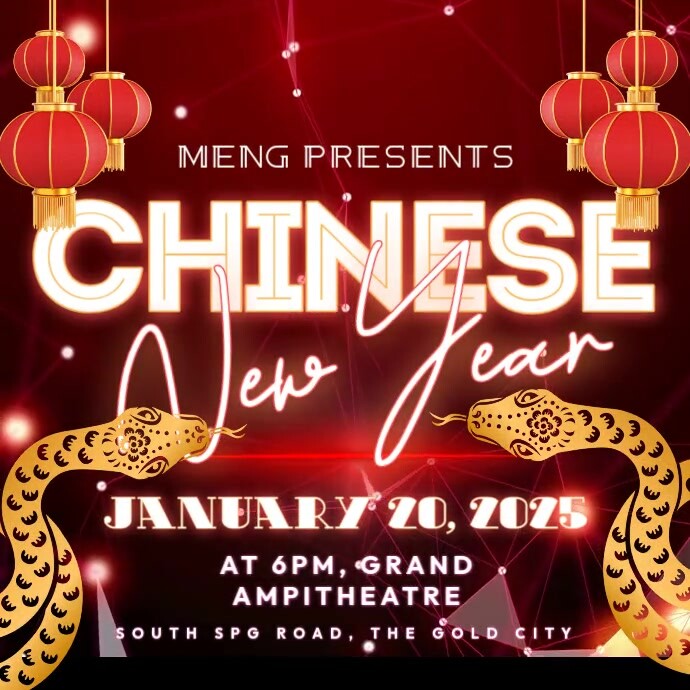 Chinese New Year 2025 Template | PosterMyWall