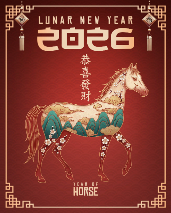 Plantilla de Chinese New Year 2026 for Instagram Portrait Post Template ...