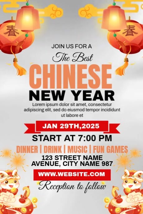 Chinese New Year Ads Template | PosterMyWall