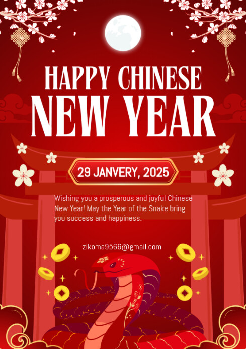 Chinese new year Template | PosterMyWall