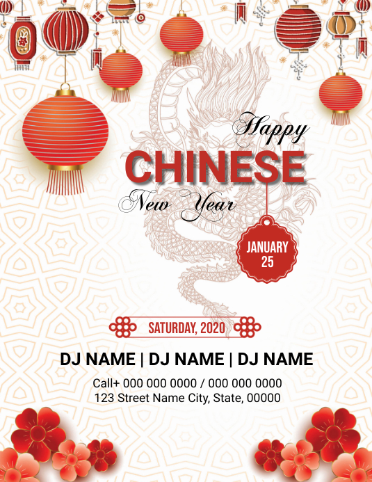 Copy of Chinese New Year Flyer | PosterMyWall