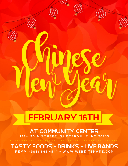 Chinese New Year Flyer Template | PosterMyWall