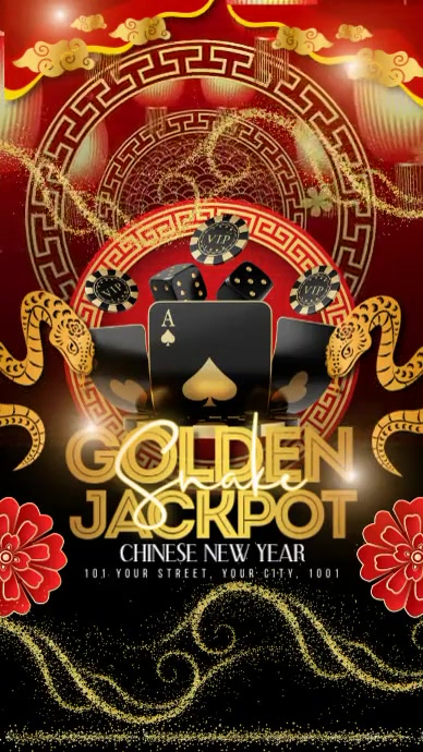 Copy of Chinese New Year Golden Jackpot Flyer | PosterMyWall