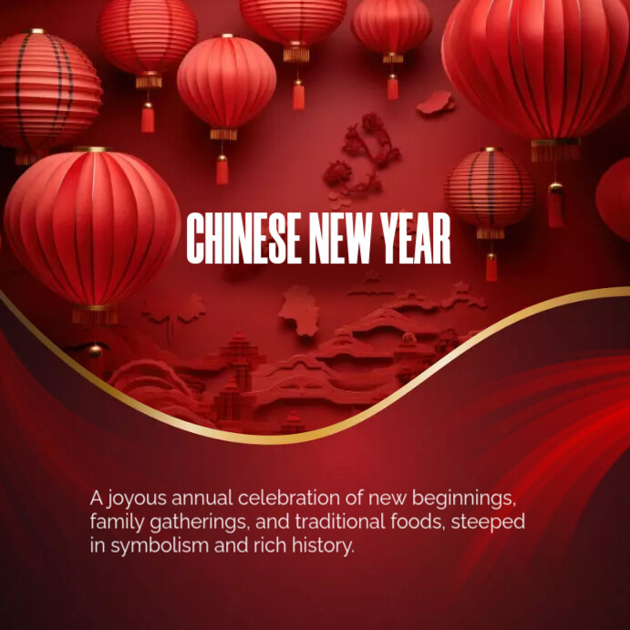 Chinese New Year Instagram Post Template | PosterMyWall