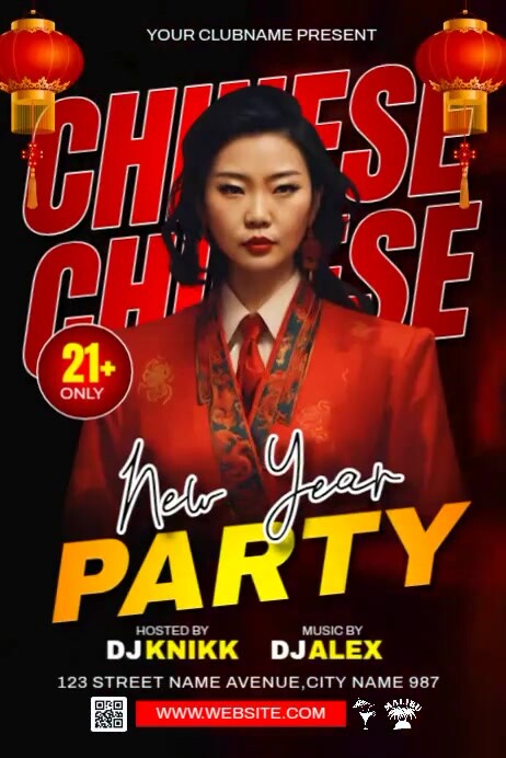 Chinese New Year Party Template | PosterMyWall