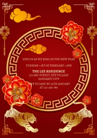 Chinese New Year Party Invitation Template | PosterMyWall