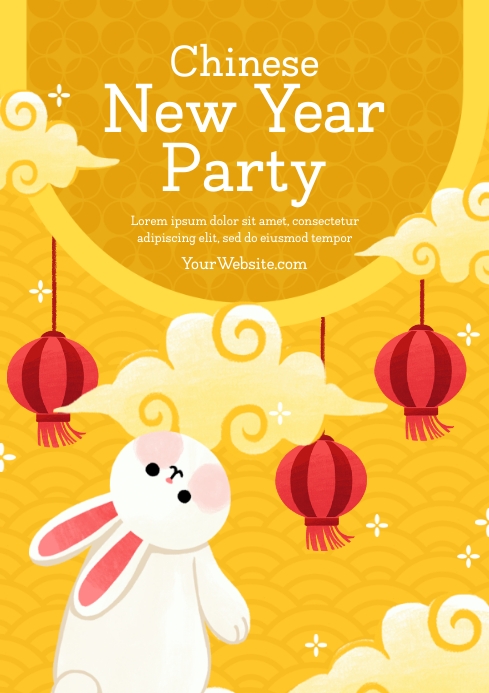 Chinese New Year Party Poster Template | PosterMyWall