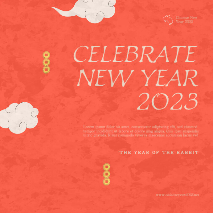 Plantilla de Postal de año Nuevo Chino | PosterMyWall