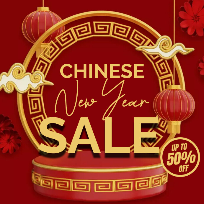 chinese new year sale Template | PosterMyWall