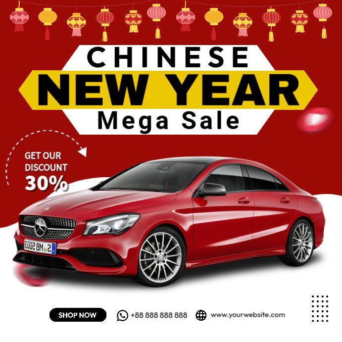 Chinese New Year Sale Template | PosterMyWall