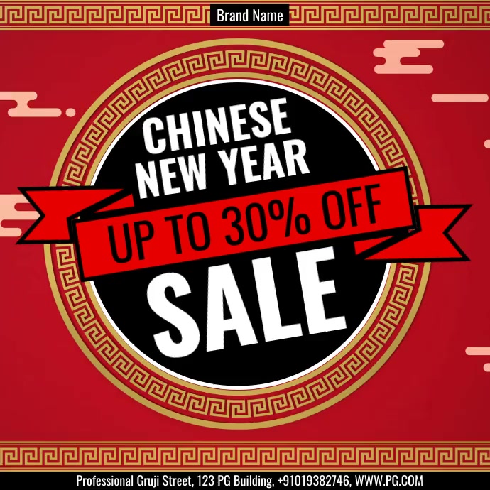 chinese new year sale Template | PosterMyWall