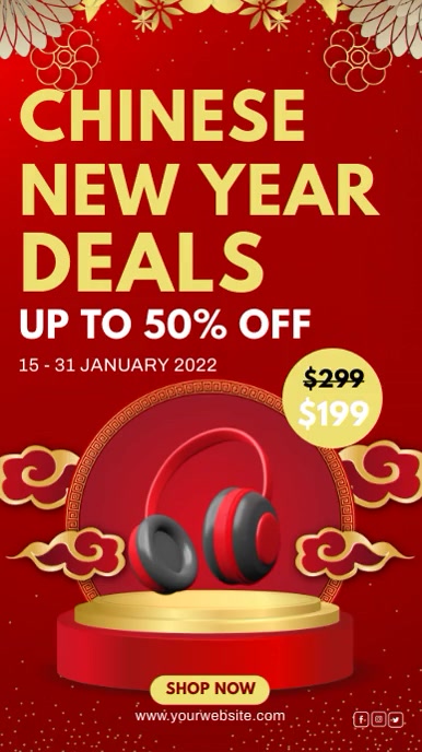Chinese New Year Sale Template | PosterMyWall