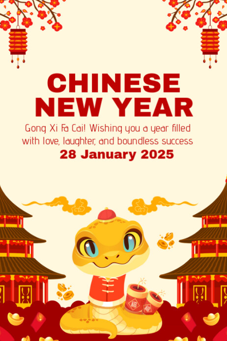 Copy of Chinese New Year Template Poster | PosterMyWall