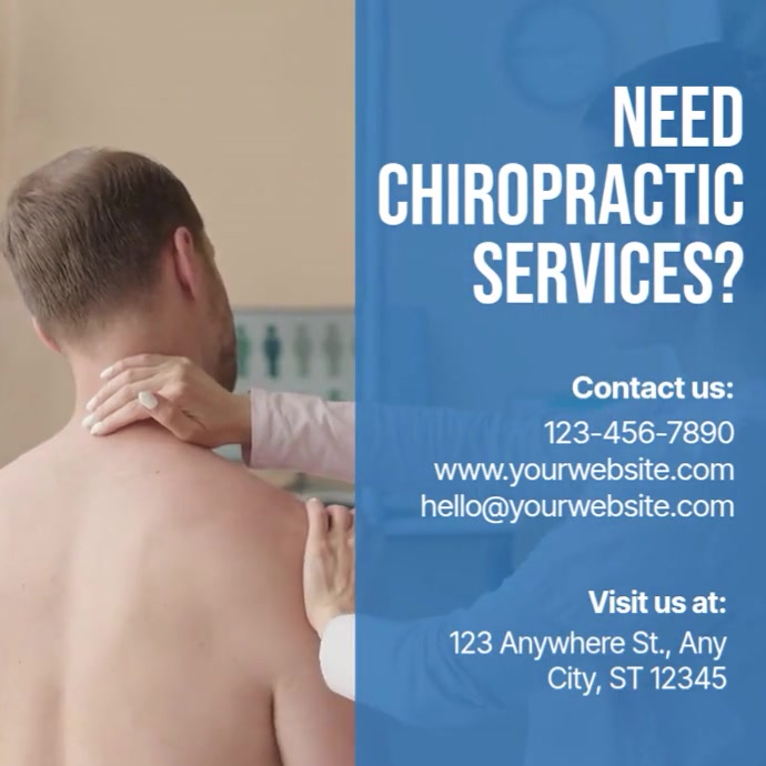 Chiropractic Services Poster Template | PosterMyWall