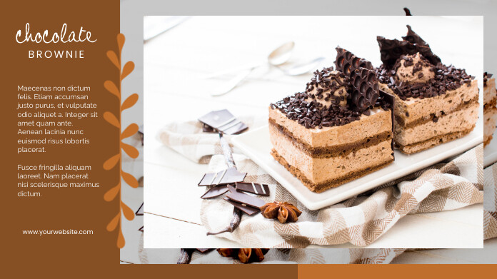 Chocolate Brownies Template | PosterMyWall