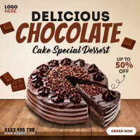 Chocolate Cake Template | PosterMyWall
