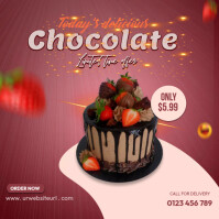 Chocolate Cake Ads Template | PosterMyWall